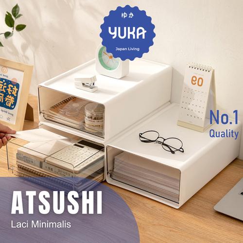 Promo YUKA Laci Penyimpanan Desk Drawer Storage Box Stackable Kotak ...