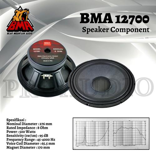 Jual SPEAKER PROFESIONAL BMA 12700 700 WATTS MID LOW 12 INCH SPOOL ...
