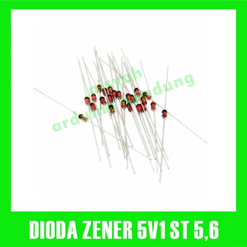 Promo Dioda Zener 5v1 5,1v 0,5w Diode 5v1 5.1v 5,1 v 1/2W 1/2 0.5 0,5 w DIP - Kota Bandung ...