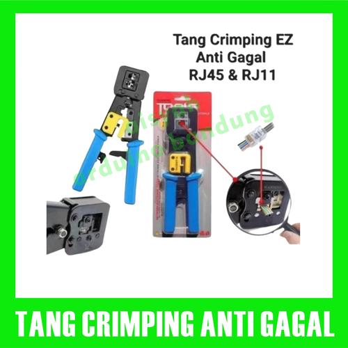 Promo TANG KRIMPING RJ45 EZ ANTI GAGAL CAT5E CAT6 CRIMPING TOOL LAN ...