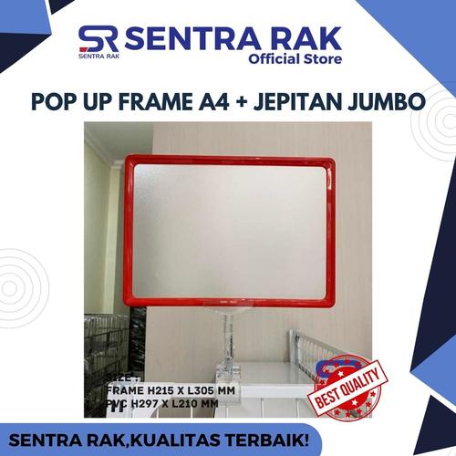 Jual Frame Promosi dan Jepitan uk A4 / Frame Stand / Frame Promosi Toko ...