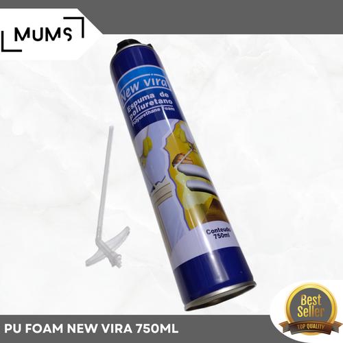 Jual Pu Foam Lem Sealant Spray Busa Polyurethane New Vira Foam 750 ml ...