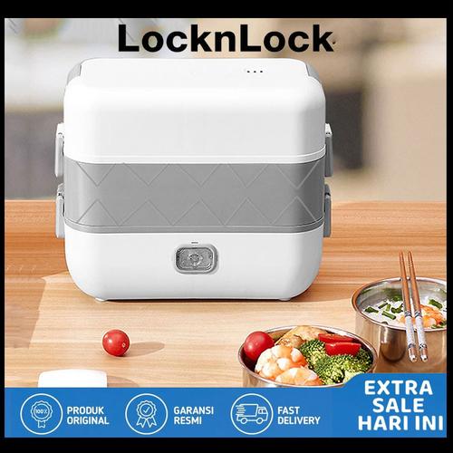 Jual LUNCH BOX ELECTRIC LOCKNLOCK EJR244WHT 2 Layer 2,2 Liter - Jakarta ...