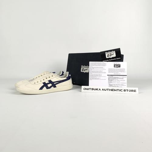 Jual Onit Tiger Tokuten Slip On Cream Navy 100% ORIGINAL GUARANTEE - 36 ...