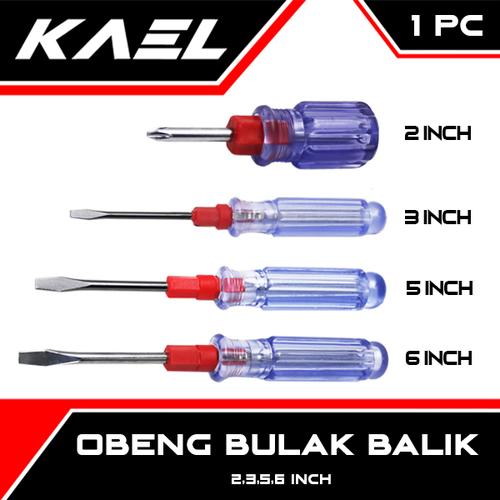 Promo Obeng 2 3 5 6 Inch Cebol Mini Biru Bulak Balik Plus Minus Kecil 2 ...