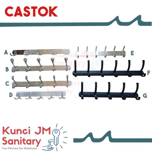 Jual Castok Gantungan Baju Kapstok Dinding Double Gait Dua Kait - A ...