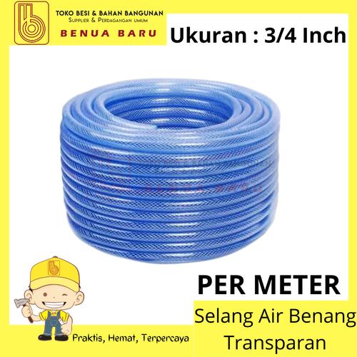 Promo Selang Air Serat Benang 3/4" Inch Per Meter Selang Taman Kebun 3/4 in - Kab. Bekasi ...