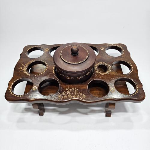 Jual Set Tempat Keranjang Aqua Gelas Toples Makanan Kayu Jati Cukit ...