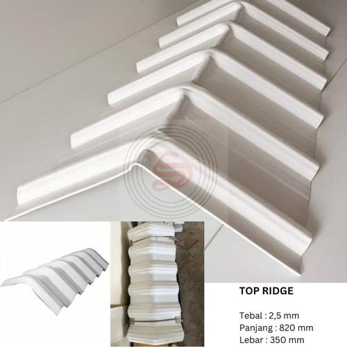 Jual Top Ridge UPVC Maspion Panjang 820 mm/Wuwungan Atap/Nok Atap ...