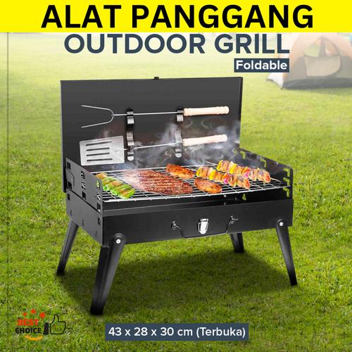 Jual ALAT PANGGANG BBQ ARANG PORTABLE LIPAT SET GRILL OUTDOOR FOLDABLE - Kota Bandung ...