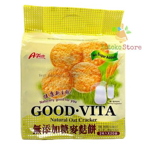 Jual A-Taste Good Vita Oat Crackers Sugar Free / Biskuit Silang 380gr ...