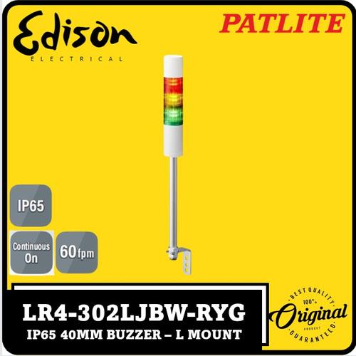Jual PATLITE LR4-302LJBW-RYG IP65 Tower Lamp 40mm L-pole Mount with Buzzer - Jakarta Barat ...