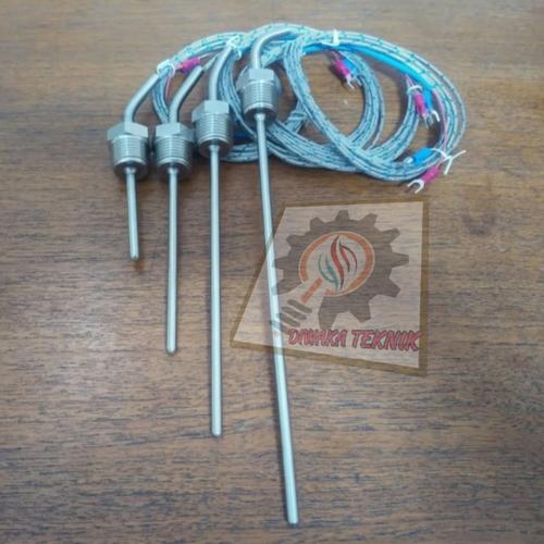 Jual Thermocouple type K, 1/2 inch NPT, Stik 6 mm x 40 cm Kabel 1 Meter ...