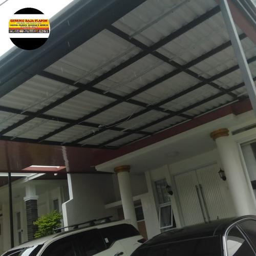 Jual KANOPI BESI GALVANIS 5×10 KOMBINASI 4×6.. ATAP ALDERON DOUBLE ...