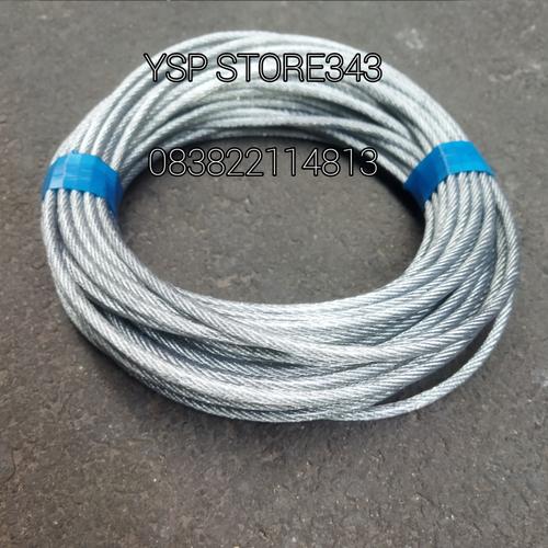 Jual tali kawat seling baja 10 mm / 8 meter galvanis seling wire rope - Jakarta Utara - YSP ...