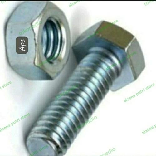 Jual baut mur drat full m18× 100mm galvanis putih - Jakarta Pusat ...