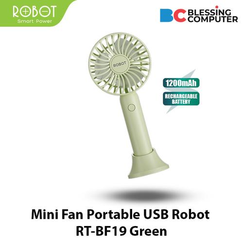 Jual Mini Fan Portable USB Robot RT-BF19 Green - Kota Denpasar ...