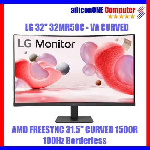 Jual LG 32" VA 32MR50C Curved 100Hz FHD Freesync Borderless DSUB HDMI ...
