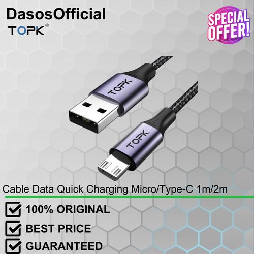 Jual Kabel Data Cable Charge Micro Type-C 1M Quick Charging 3A - An10 ...