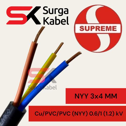 Jual NYY 3x4mm SUPREME/ 3 x 4mm/ KABEL TUFUR 3x4/ KABEL KAWAT 3 x 4 ...