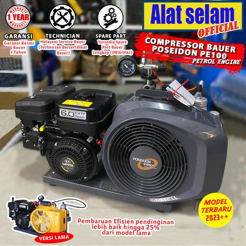 Jual Kompresor Selam Bauer Poseidon PE100 Compressor Tabung Scuba ...