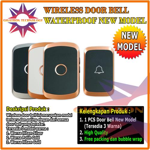 Promo Bel Rumah Tanpa Kabel / Wireless Waterproof Door Bell Pintu ...