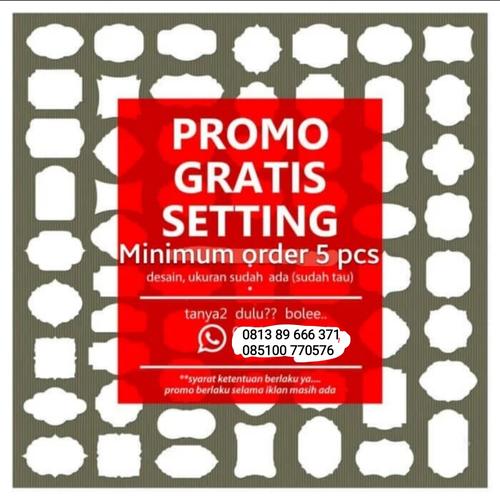 Jual label sticker custom desain / cutting - Jakarta Barat - storencek ...