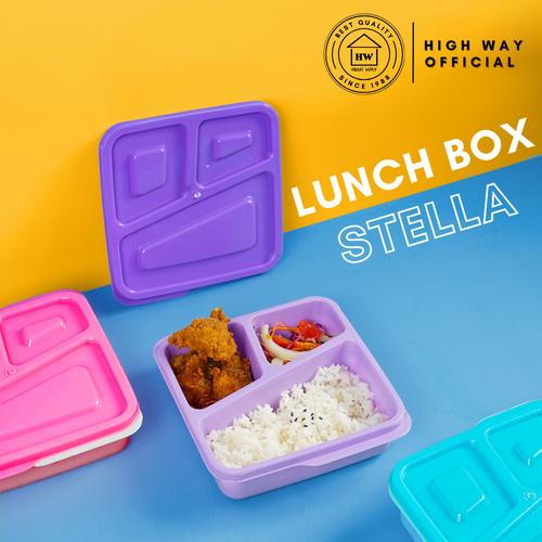 Jual HIGH WAY - Lunch Box Stella Sekat 3 Kotak Makan Plastik ...