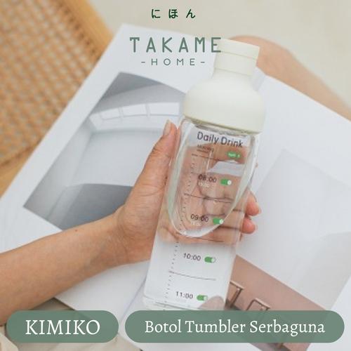 Jual 【TAKAME】Botol Minum Kaca Estetik Botol Bening Aesthetic Water ...
