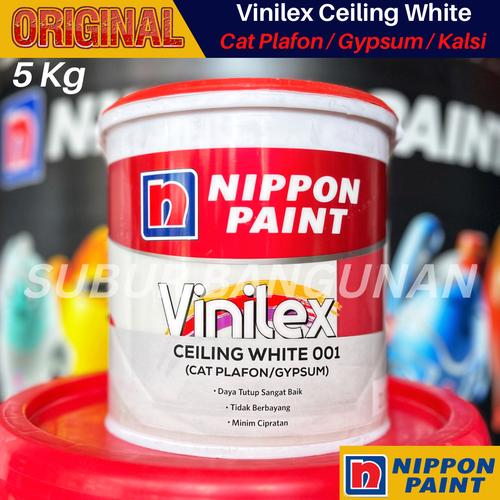 Jual CAT PLAFON/CAT GIPSUM NIPPON PAINT VINILEX CEILING WHITE 001 (5 KG) - Kota Makassar - Subur ...