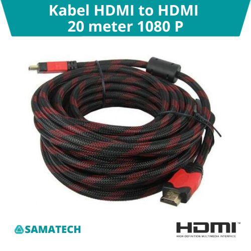 Jual Kabel HDMI to HDMI TV HDMI Cable 20 meter High Quality 1080P ...
