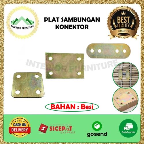 Jual Plat lurus sambungan konektor plat besi plat konektor lurus - 72mm ...