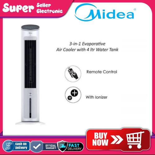 Jual MIDEA Tower Air Cooler 4L MAC400R0APW || MAC 400 R0APW || MAC400 ...