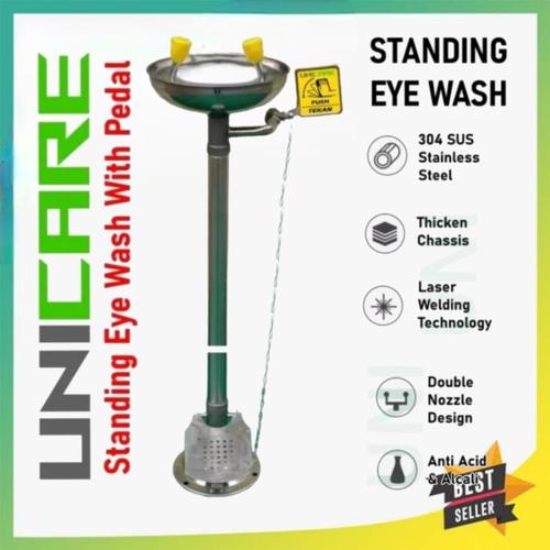 Jual EMERGENCY STANDING EYEWASH STATION PENDESTAL MOUNTED ORIGINAL UNICARE - Jakarta Barat ...