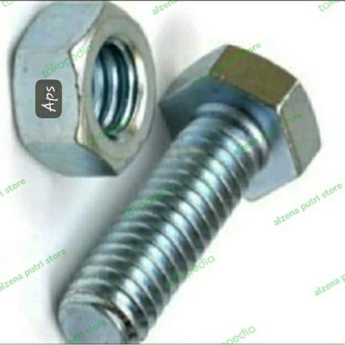 Jual baut mur drat full m20 × 100mm galvanis putih - Jakarta Pusat ...