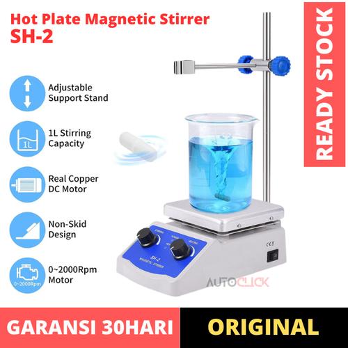 Jual Hot Plate Magnetic Stirrer Magnet Stirer Pemutar Lab Hotplate SH2 ...
