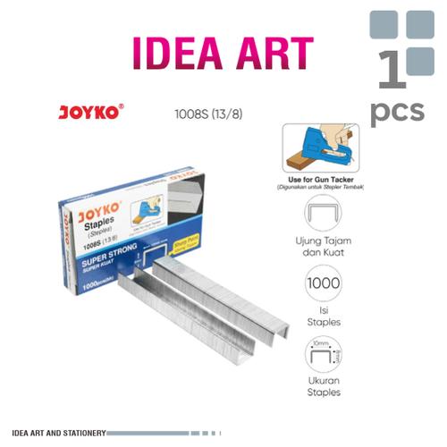Jual Staples / Isi Stapler / Gun Tacker Refill Joyko 1008S (13/8 ...