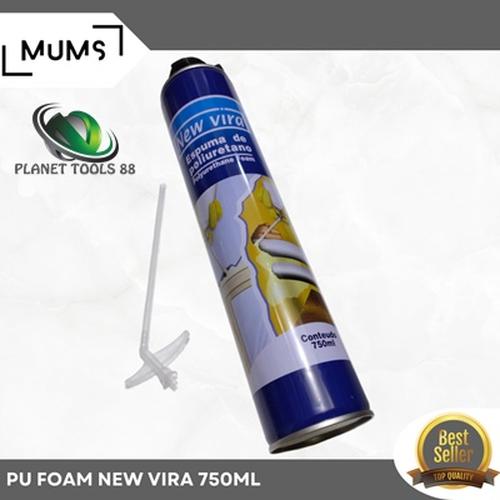 Jual Pu Foam Lem Sealant Spray Busa Polyurethane New Vira Foam 750 ml ...