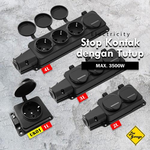 Promo Stop Kontak Outdoor Waterproof Colokan Listrik Anti Air 1 2 3 4 ...