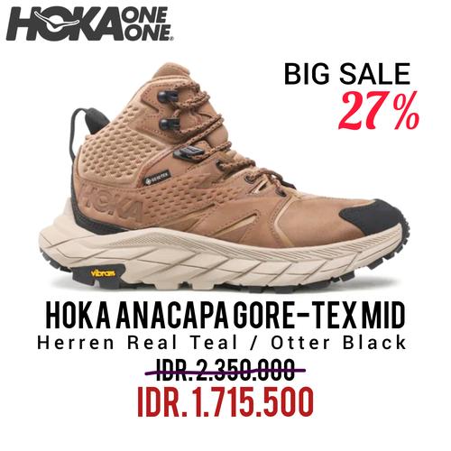 Jual HOKA ANACAPA GORE-TEX MID HERREN OTTER BLACK HIKING BOOTS ORIGINAL ...