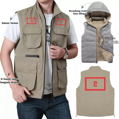 Jual ROMPI PRIA VEST JAKET ROMPI CUSTOM / ROMPI JAKET PARTAI / ROMPI ...