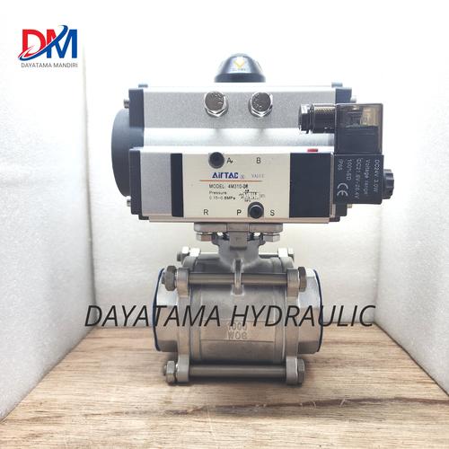 Jual BALL VALVE ACTUATOR PNEUMATIC DOUBLE ACTING 2 INCH SS 316 - WITH ...