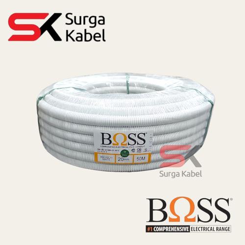 Jual BOSS FLEXIBLE PVC CONDUIT 20 MM @50 MTR - Putih - Jakarta Barat ...