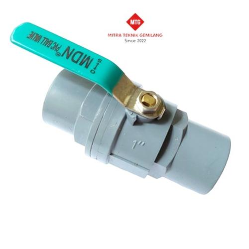 Jual Ballvalep Ball Valve PVC 1” inch Gagang Stainless Stop Kran Paralon - Kota Tangerang ...