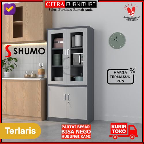 Promo SHUMO Lemari Dapur Besi Serba guna | Rak Piring Minimalis Nagoya ...