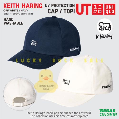 Jual UNIQLO Keith Haring UV Protection Cap Topi Pop Art Radiant Baby ...