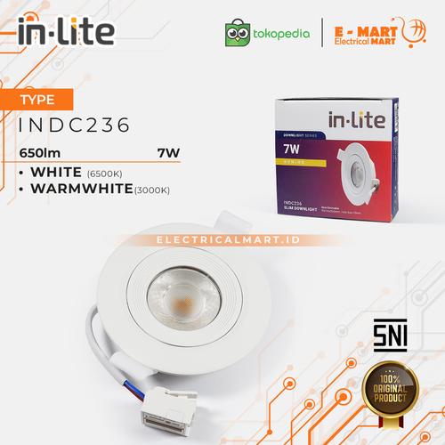 Jual Inlite LED Spotlight 7W Lampu Downlight Slim 7 W INDC236 7Watt Kyanite - Kuning - Kota ...