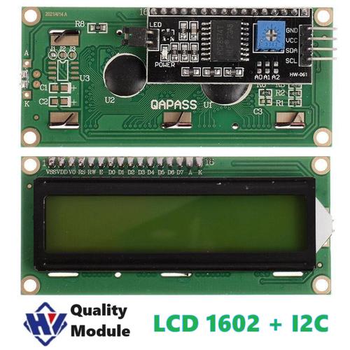 Jual LCD 1602 IIC I2C Backpack Arduino Blue Biru Yellow Kuning Green ...