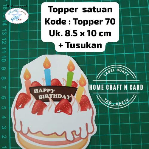 Jual Topper satuan ulang tahun birthday - Topper 70 - Kota Surakarta ...