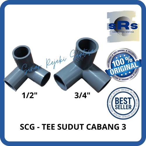 Jual SCG - FITTING PIPA PVC/SAMBUNGAN PIPA PVC TEE SUDUT CABANG 3 - 3/4 ...